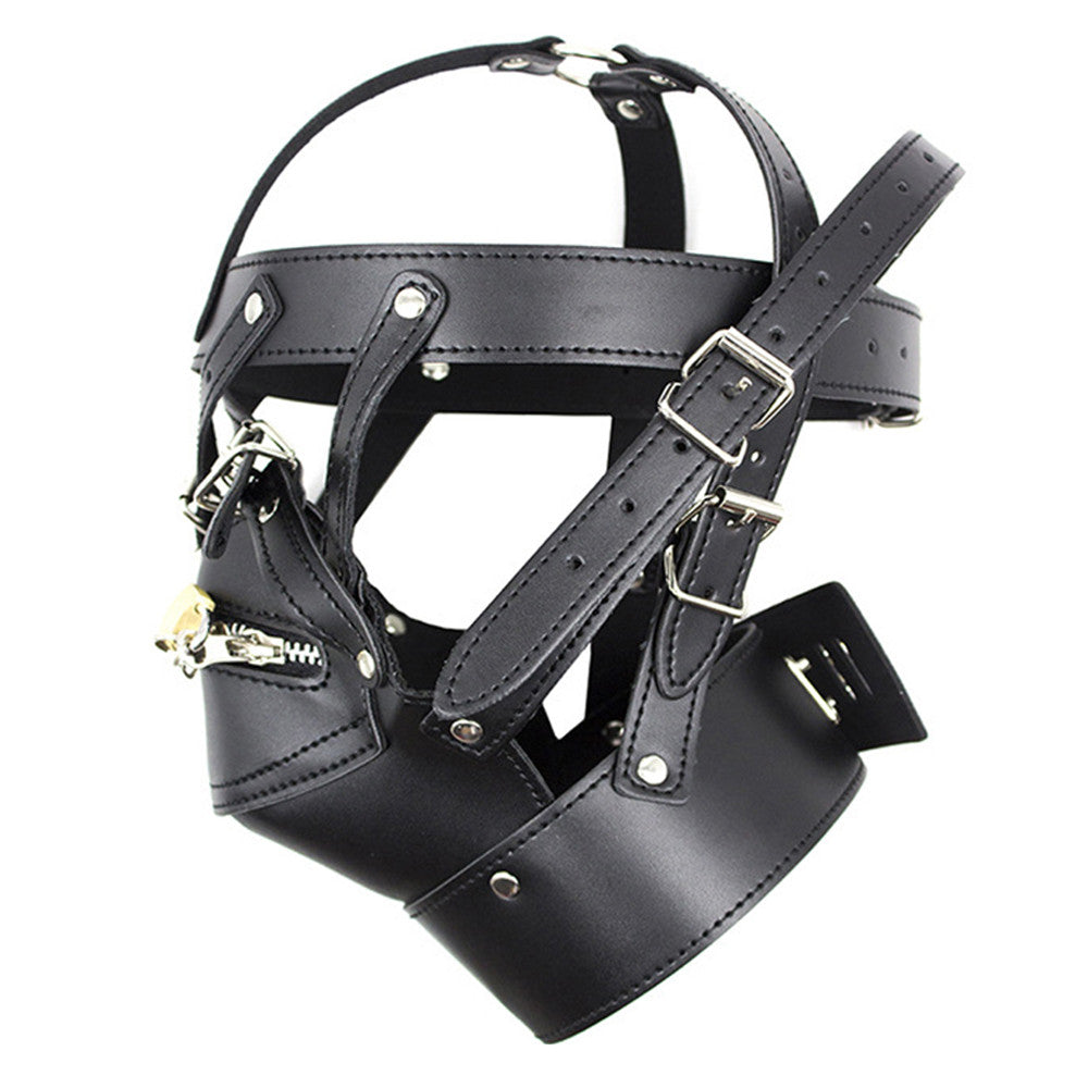 Leather Zipper Mouth Mask Restraint Adjustable - Free Shipping – TPS